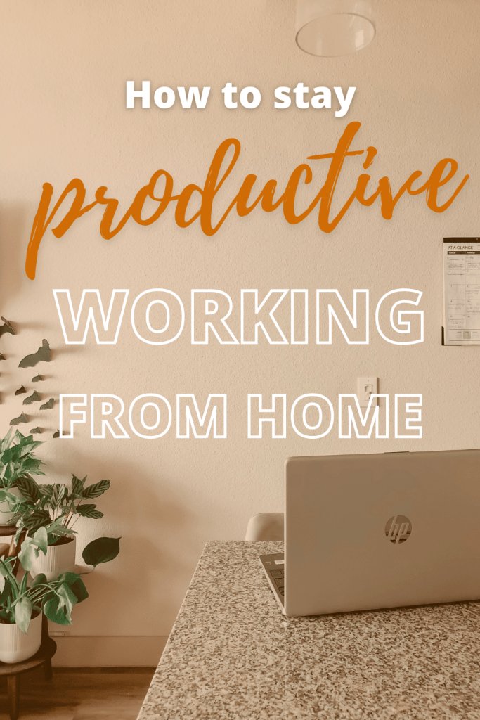 HOW TO STAY PRODUCTIVE WORKING FROM HOME - Vannie's Home